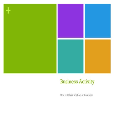 Business activity unit_2 | PPT