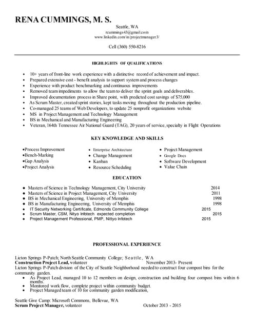 Shellman Tracey - Resume | PDF
