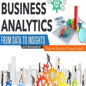 Turning data into insights with Business Analytics | PPTX