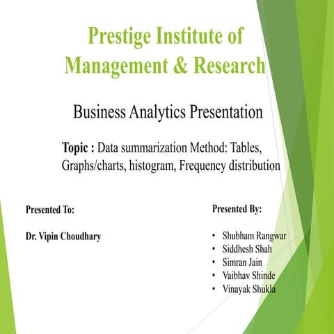 Business analytics | PPT