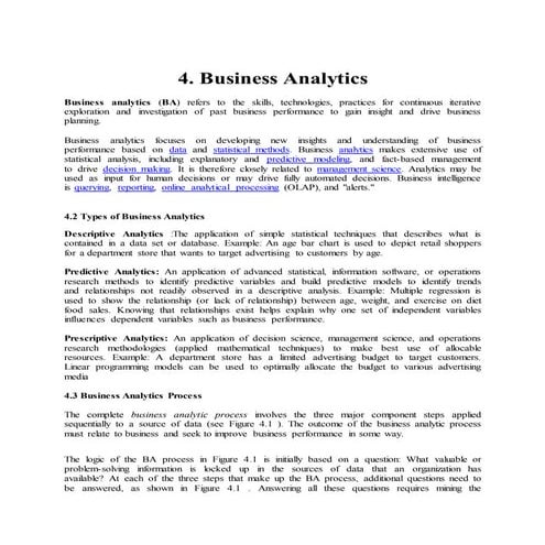 Business analytics | PDF