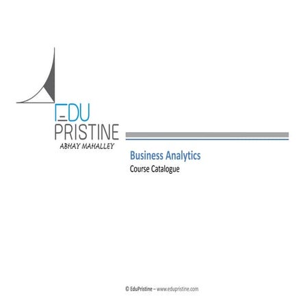Business Analytics CLUB presentation guide | PPTX