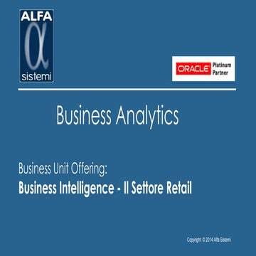 Oracle Business Analytics per il Retail | PDF