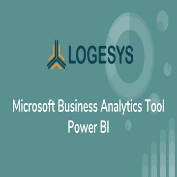 Business analytics tool power bi | PPTX | Computer Software and ...