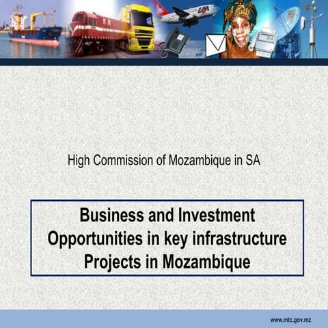 Business and investment opportunities in key infrastructure projects in ...