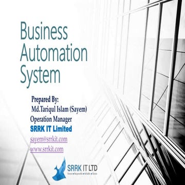 Business automation system proposal ppt | PPTX