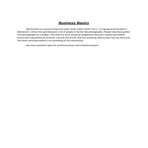 Business Basics | DOC