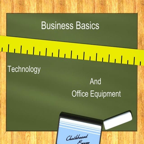 Business basics technology | PPT