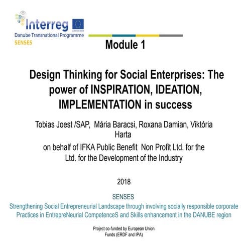 Module 1 – Creating social change by successful entrepreneurship Social ...