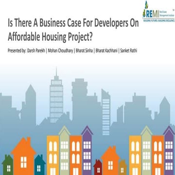 Business case on Affordable Housing | PPTX