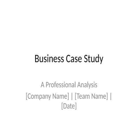 Business_case study leadership organization | PPTX