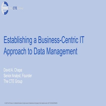 Business Centric IT: Data Management | PPT