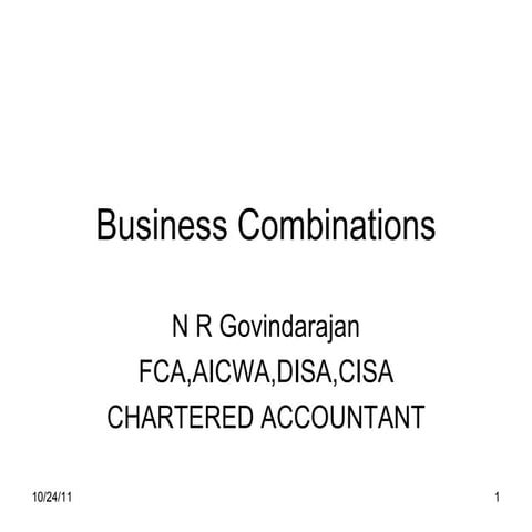 Business combinations | PPT