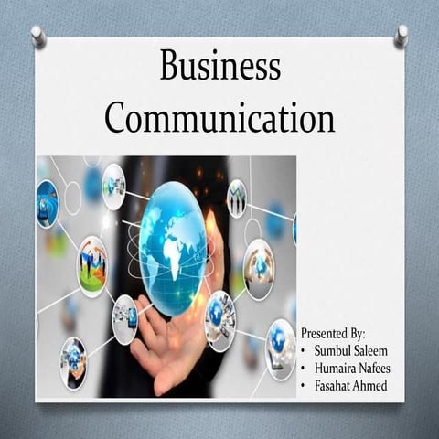 Business communication | PPTX