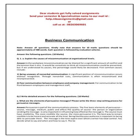 Business communication 250613 | PDF