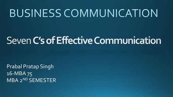 Business communication | PPT