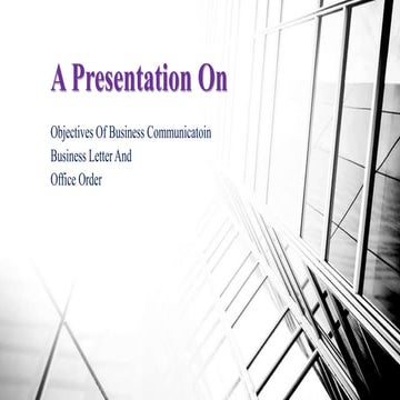 A presentation on Business communication | PPTX