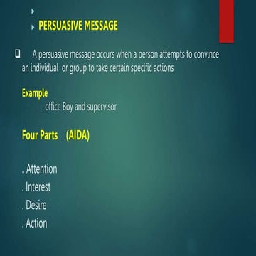 Business communication.pptx persuasive messages | PPTX