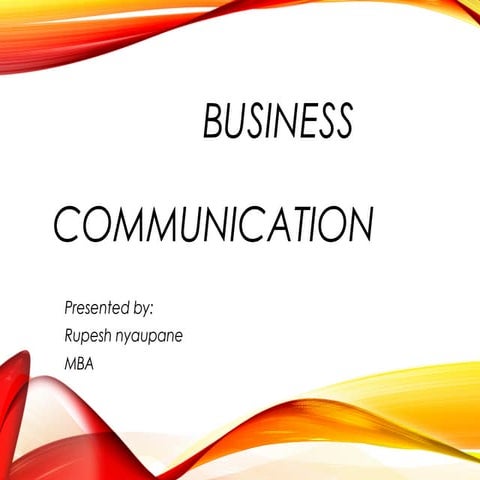 Business communication 1 | PPT