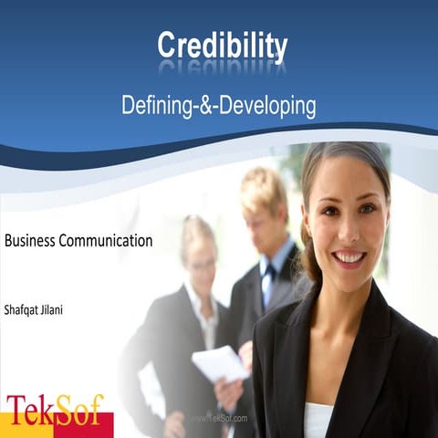 Business communication 3 credibility | PPT