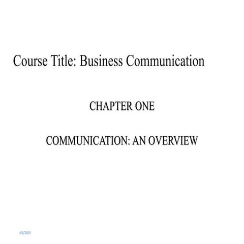 Comprehensive Business Communication: Fundamentals, Process, and ...