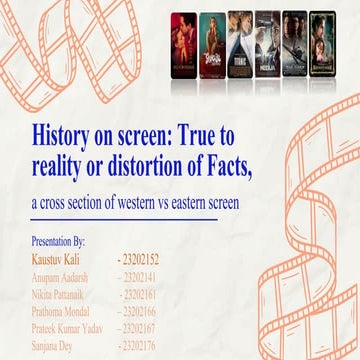 History on Screen: True to reality or distortion of Facts, | PPTX