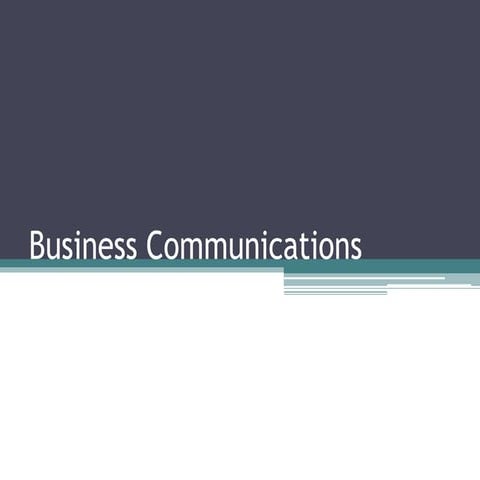 Business Communication | PPT