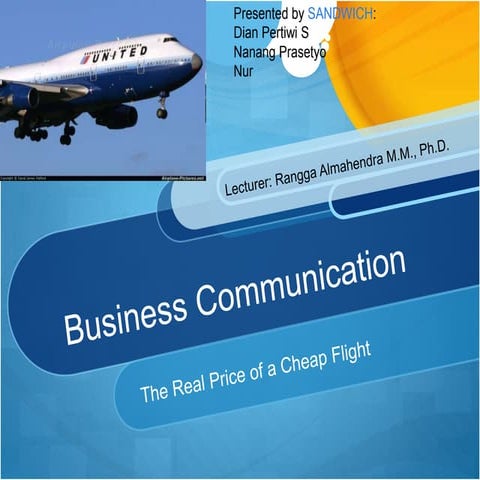 Business communication united airlines case | PPT