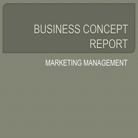 Business concept report | PPT | Free Download