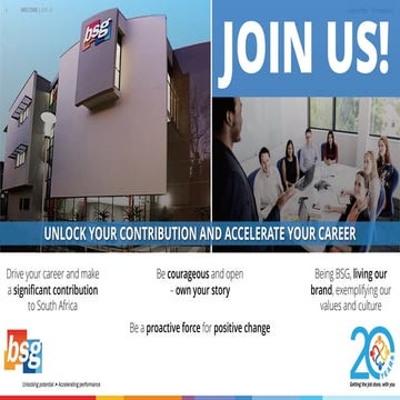 Join BSG as a Business Consultant | PPT