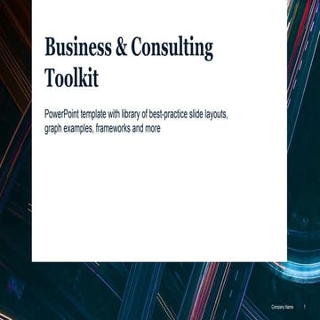 Business Consulting Template for Consultants | PPTX