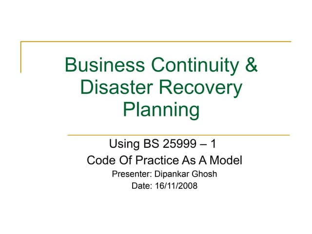 SAMA BCM Framework | PDF