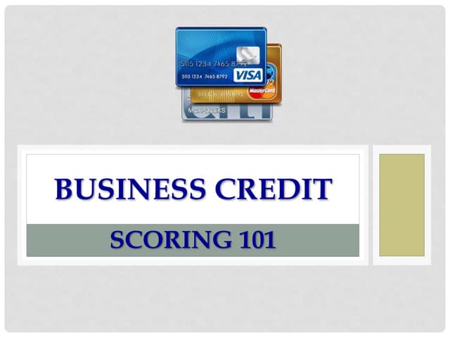 15 Key Parameters for Your B2B Credit Scoring Model | PDF