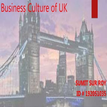 Business culture of uk | PPTX