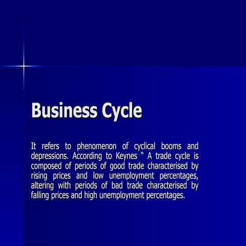 Business cycle | PPT | Economy | Business and Finance