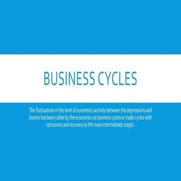 Business cycles | PPTX