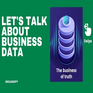 Let's talk about Business data | PDF