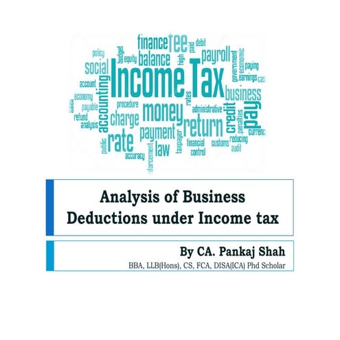 Business deductions under Income tax | PPT