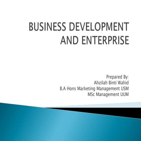 Business development and enterprise (update) 1 | PPT