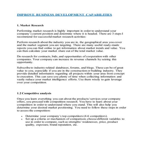 Business development capabilities | PDF