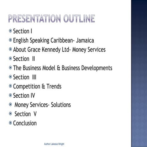 Business Development Grace Kennedy Money Services | PPT