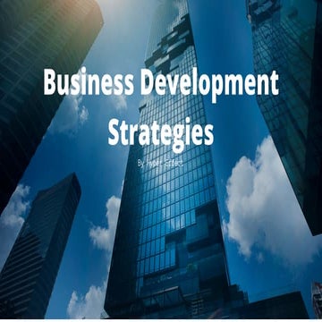 Business development strategies | PPT