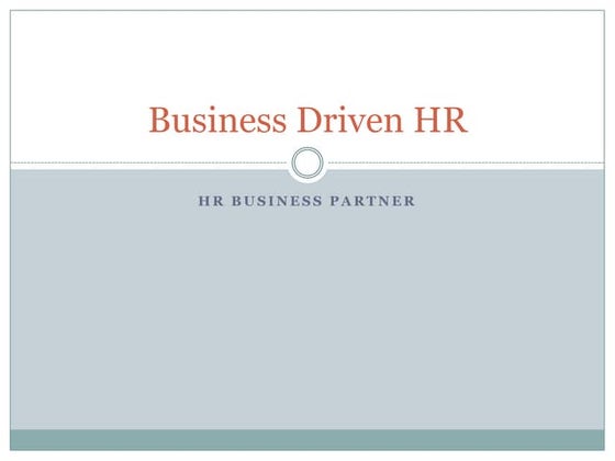 HRBP Presentation v4 | PPTX