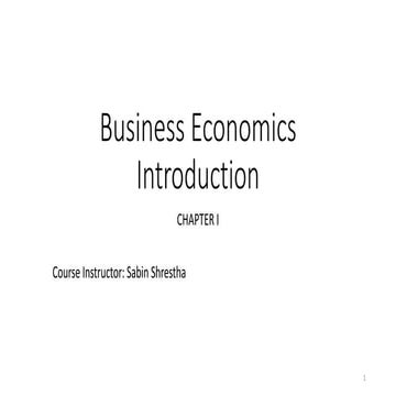 Business economics | PPT