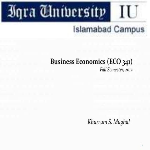 Business economics lecture_1 | PPT