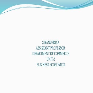 UNIT-2 BUSINESS ECONOMICS , PRODUCTION FUNCTION | PPTX