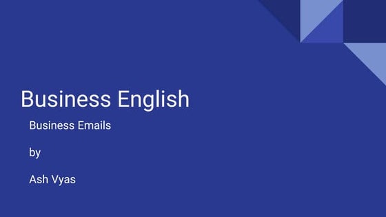 Email Etiquette PPT | PDF