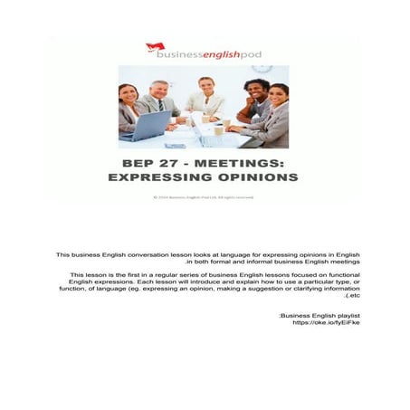 Business english lesson 1 - business english course | PDF