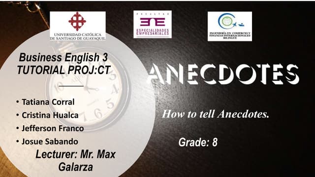 Anecdote | PPTX