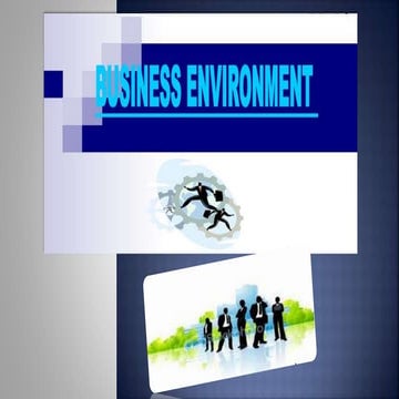 Business environment | PPTX